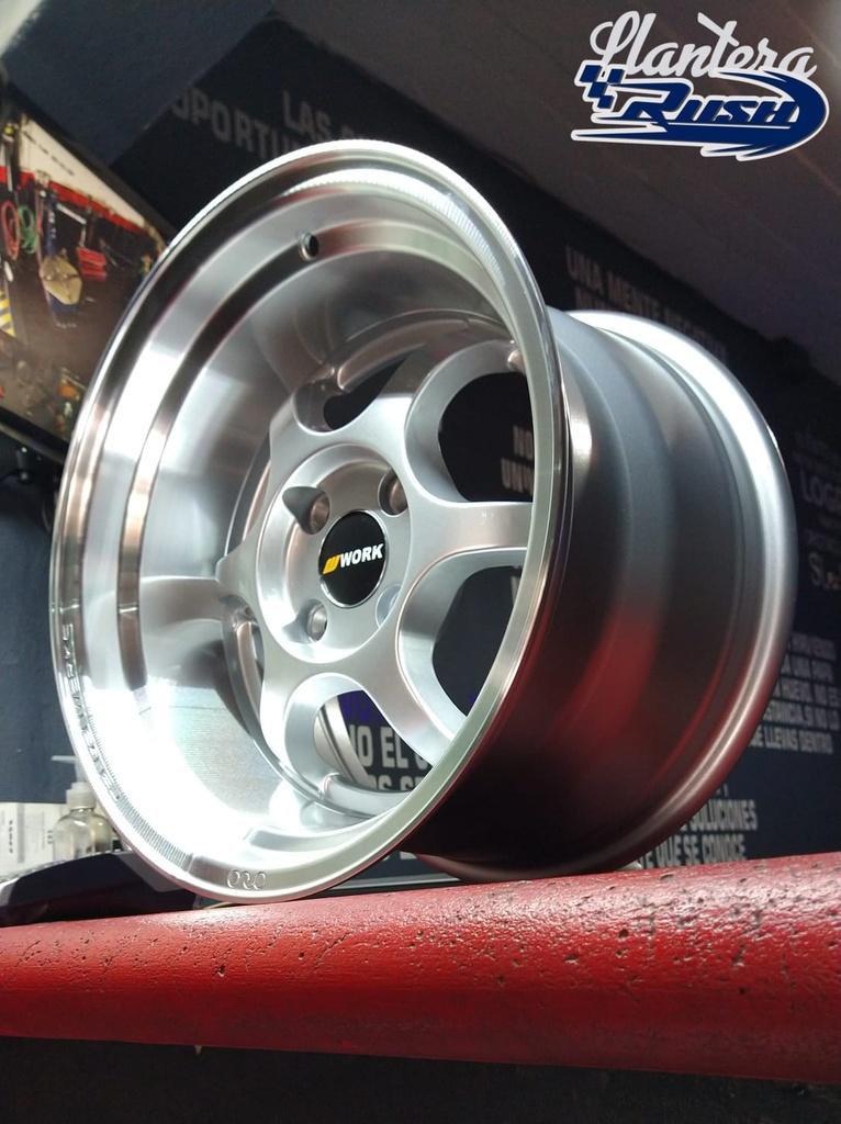 JUEGO DE RINES 15"X8"/9" 4-100 TIPO WORK RAICING | RUSH